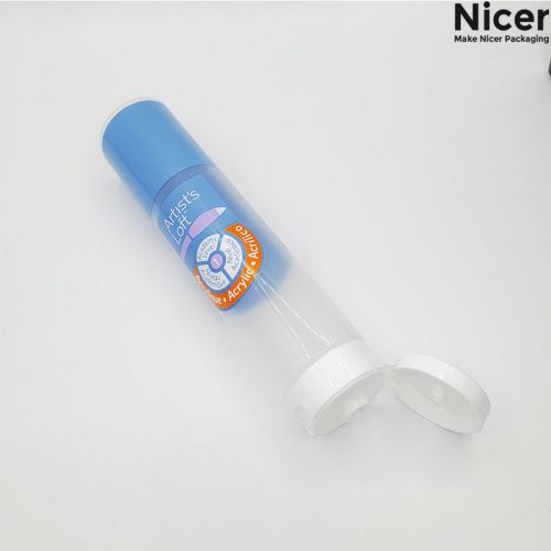 Customized 150ml 5 layers full silk screen print design transparent ...