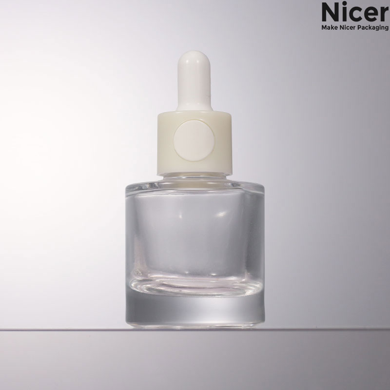 High end thick bottom glass 30ml dropper bottle
