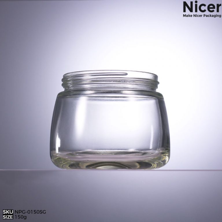 150g glass jar with gold plastic cap NPG-0150SG