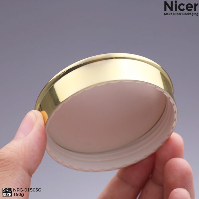 150g glass jar with gold plastic cap NPG-0150SG