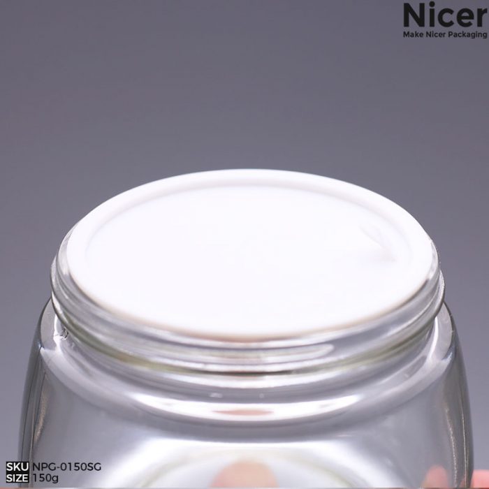 150g glass jar with gold plastic cap NPG-0150SG