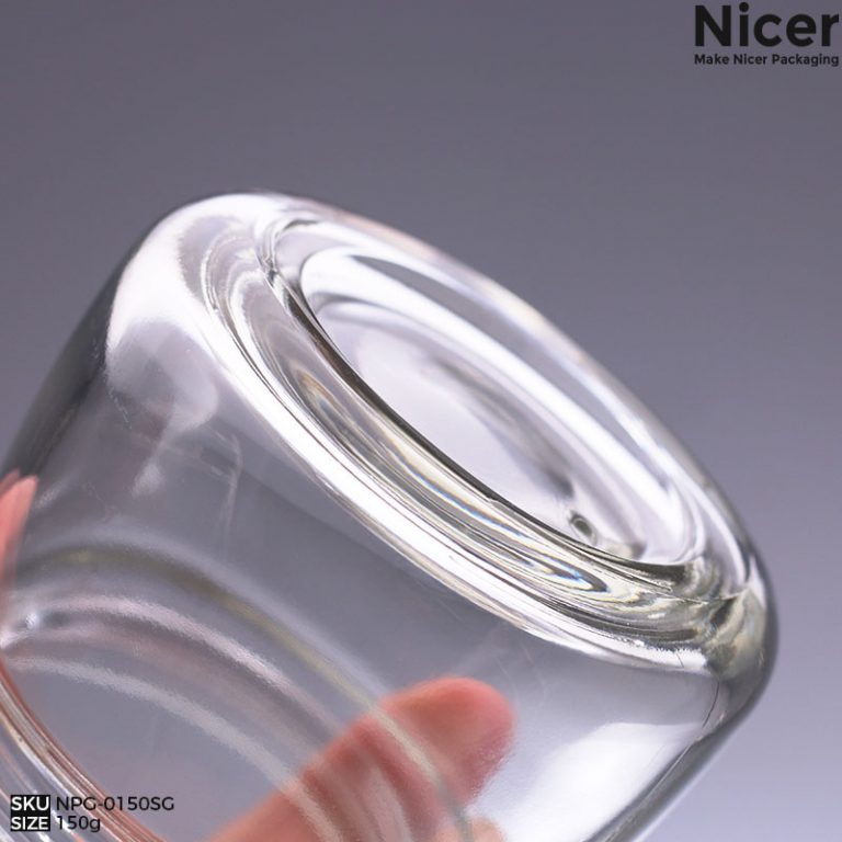 150g glass jar with gold plastic cap NPG-0150SG